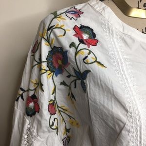 LOFT | Tops | Loft Boho Embroidered Top | Poshmark